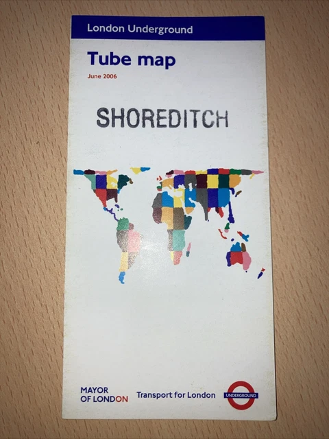LONDON UNDERGROUND TUBE Map. (. 2006. Shoreditch. ) £1.99 - PicClick UK