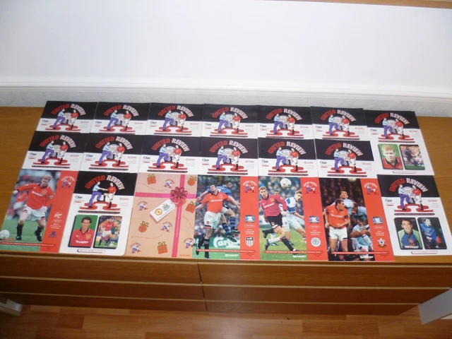 1995 96 20 Out Of 24 Manchester United Programme Season £15 00
