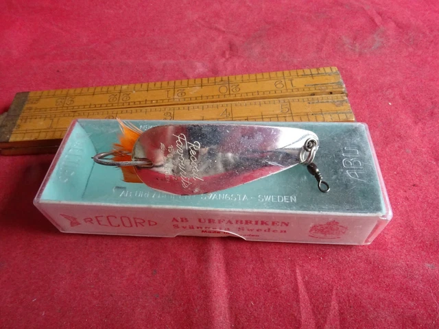 A VINTAGE BOXED ABU 15g S RECORD-FAVOURITE FISHING LURE £21.99 ...