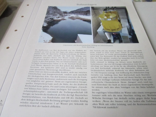 DEUTSCHES EISENBAHN ARCHIV 8 2227f1 Saalachkraftwerk Restwasserturbine ...