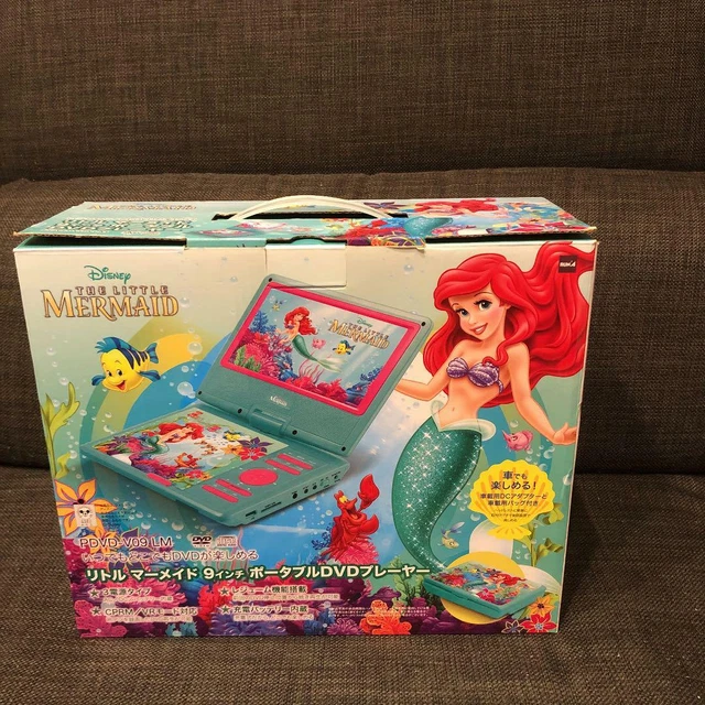 DISNEY THE LITTLE Mermaid/Ariel / 9-inch Portable DVD player PDVD-V09LM ...