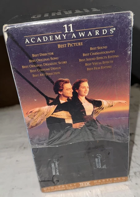 TITANIC VHS 2 Tape Set THX Mastered PG-13 1997 Romance Drama Movie ...