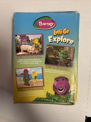 BARNEY - BARNEY - Let's Go Explore Pack - DVD - Box Set DISKS CLEAN £36 ...