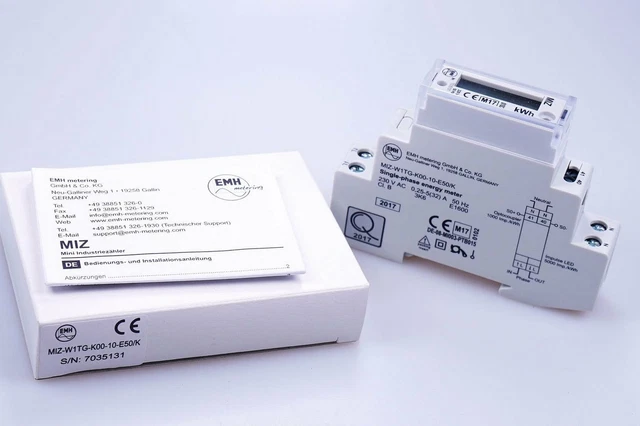 EMH METERING MIZ-W1TG-K00-10-E50K Energy Meter Inepro, Single-Phase ...