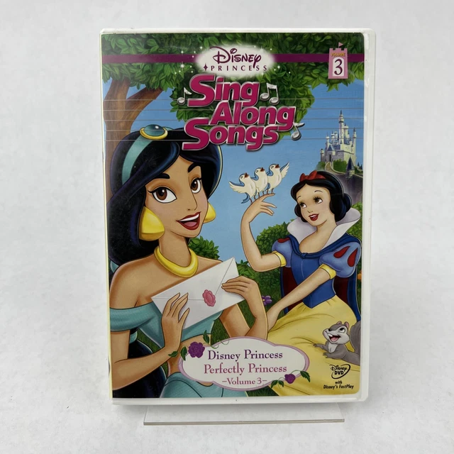 DISNEY PRINCESS SING Along Songs Vol 3 DVD Very Good Condition Tested ...
