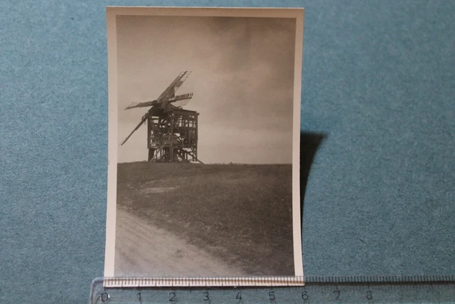 FOTO PHOTO PX Weltkrieg WW2 Windmühle Mühle windmill wind mill combat ...