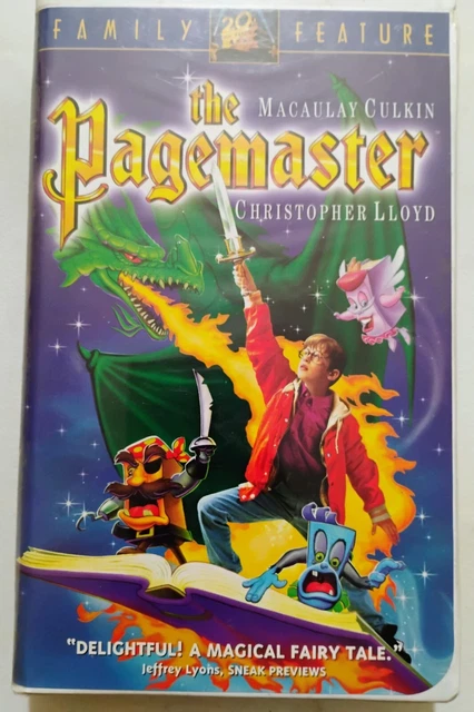 THE PAGEMASTER VHS 1995, Macaulay Culkin Christopher Lloyd 20th Century ...
