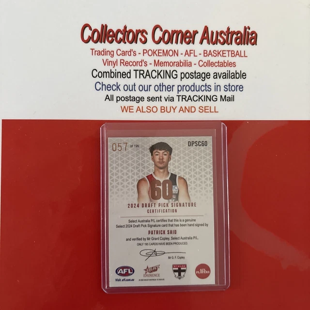 2025 SELECT EMINENCE Copper Draft Signature PATRICK SAID 057/195 St ...