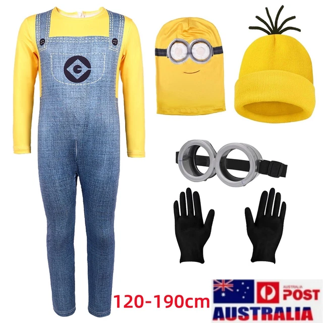 ADULTS KIDS DESPICABLE Me Minions Cosplay Costume Halloween Party ...