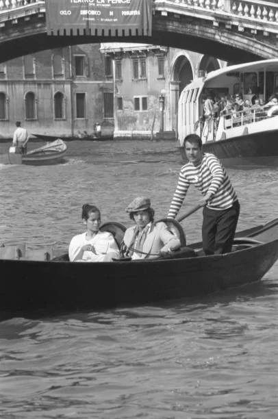 SINGER MICK JAGGER Sitting With His Wife Bianca In A Gondola - 1971 ...