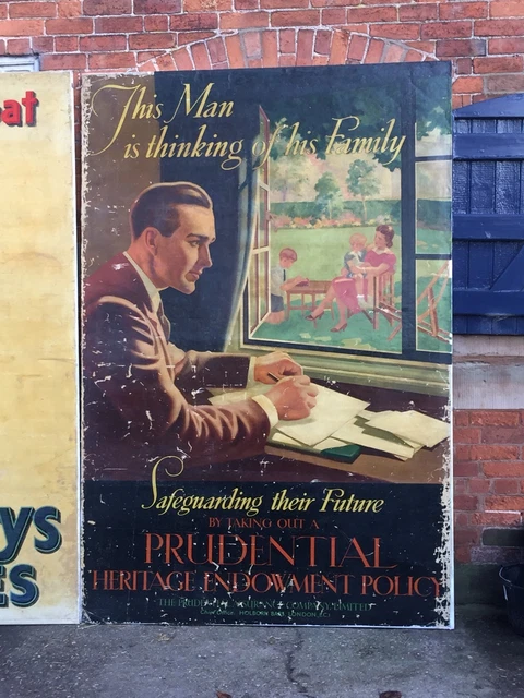 PRUDENTIAL BILLBOARD POSTER 1934-1936 Original Vintage Advertising ...