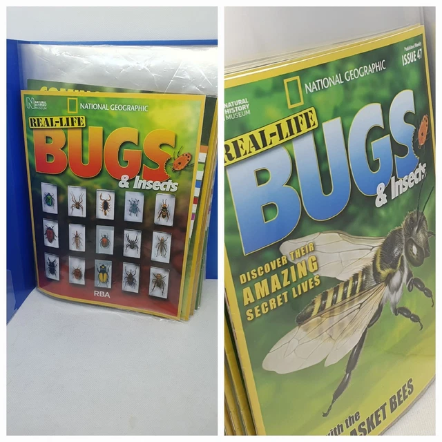 NATIONAL GEOGRAPHIC REAL-LIFE BUGS & INSECTS Magazine Issues 0-47 in ...
