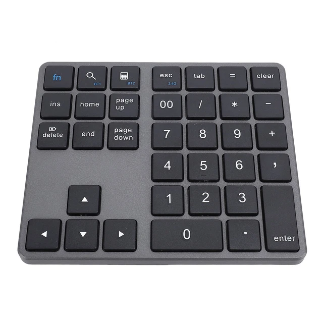 WIRELESS NUMERIC KEYPAD 35 keys Automatic sleep function BT numeric keypad £13.08 - PicClick UK