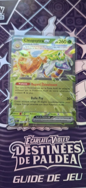 CARTE POKÉMON CLÉOPSYTRA EX Shiny 214/091 EV4.5 Destinées De Paldea Neuve FR EUR 4,00 - PicClick FR