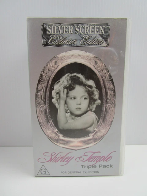 SHIRLEY TEMPLE, TRIPLE Pack, 3 x VHS Tapes, Vintage Video, Movies, G ...
