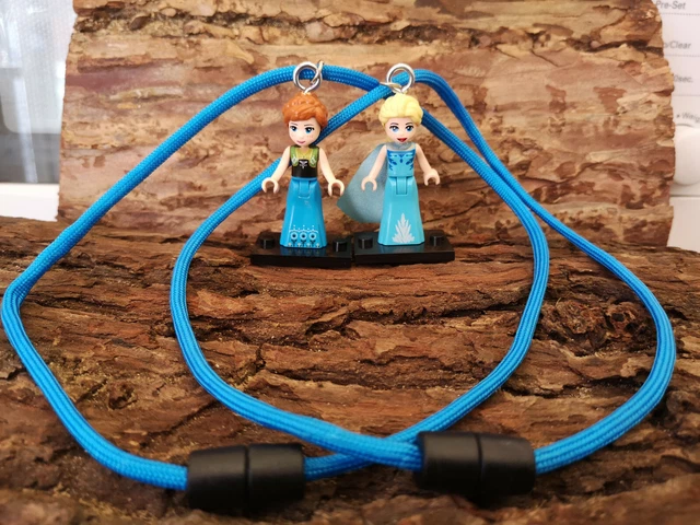 FROZEN FROZEN 2 Elsa Anna Minifigure Keyring Key Chain Buddy Necklace ...