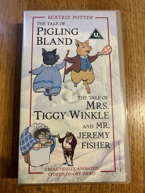 BEATRIX POTTER VHS Pigling Bland & The Tale of Mrs Tiggy Winkle ...