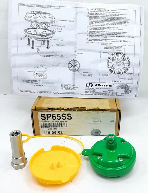 HAWS SP65SS AXION Eye/Face Wash Retro-Fit Kit 3666 $103.50 - PicClick