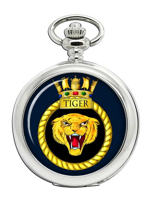 HMS TIGER, ROYAL Navy Pocket Watch EUR 54,65 - PicClick FR