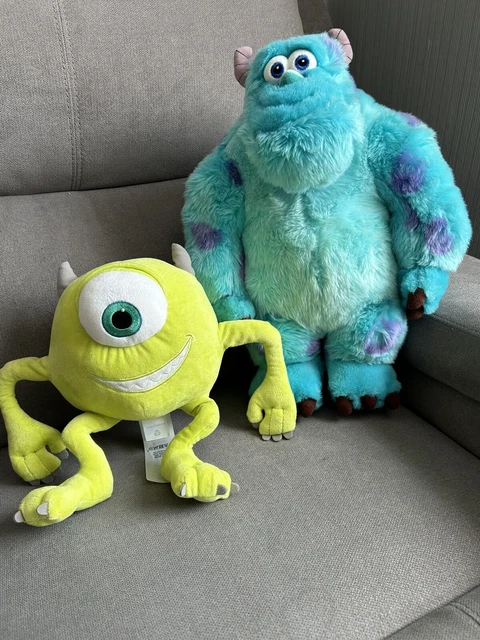 DISNEY PIXAR MONSTERS Inc Sully & Mike Plush Soft Toys Disney Store £6. ...