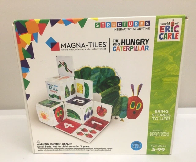 THE VERY HUNGRY Caterpillar Magna Tiles Eric Carle Magnetic Building ...