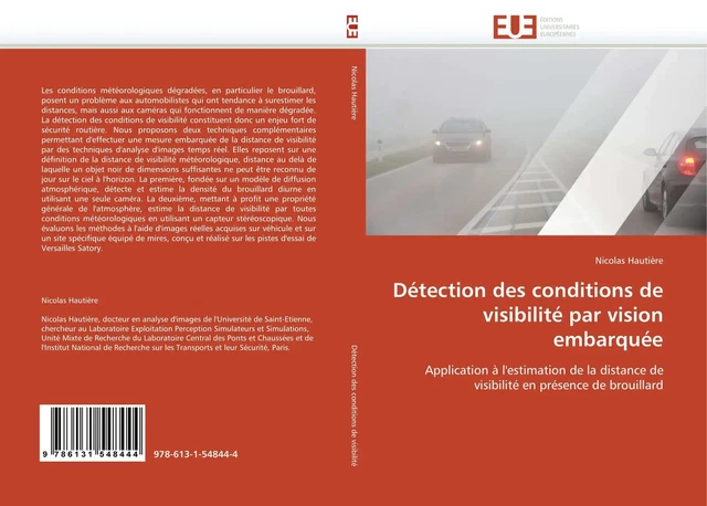 NICOLAS HAUTIÈRE | Détection des conditions de visibilité par vision embarquée EUR 48,95 ...