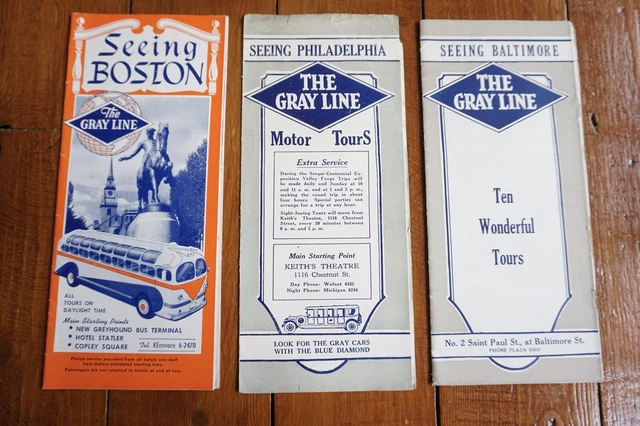 THE GRAY LINE Baltimore Boston Bus Coach USA Schedule Timetable ...