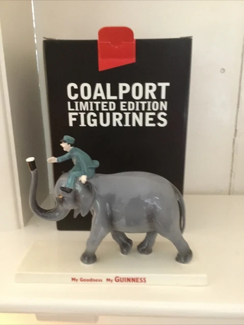 COALPORT GUINNESS LIMITED Edition Figurine Elephant With Zoo Keeper £35 ...