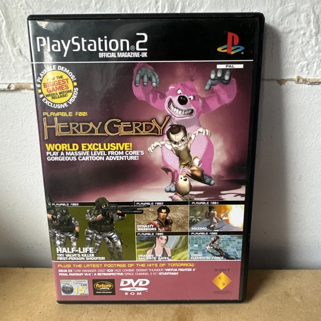 OFFICIAL UK PLAYSTATION 2 PS2 Magazine Demo Disc Issue 18 March 2002 £4 ...