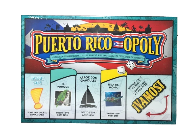 MONOPOLY PUERTO RICO-OPOLY Edition Board Game Monopolio Edición Puerto ...