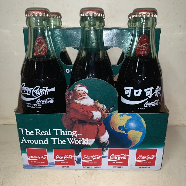 COCA COLA SIX Pack Christmas Around The World Mixed China Germany ...