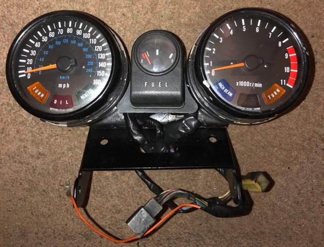KAWASAKI KZ1000R / Z1000j 160mph speedo / clocks complete & fuel gauge ...