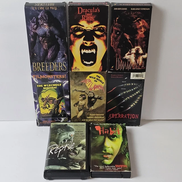 RARE HORROR VHS Lot Movies (8) Cult Tales Darkside Vampire VHS Movies £ ...