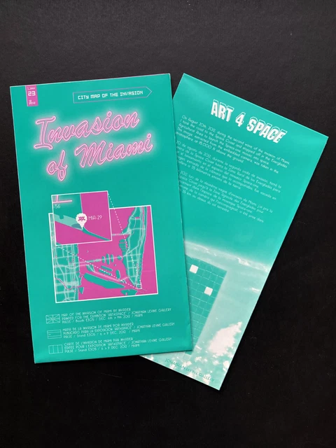SPACE INVADER - Invasion Map Of Miami # 23 Carte Map - 2012 - Mint EUR ...