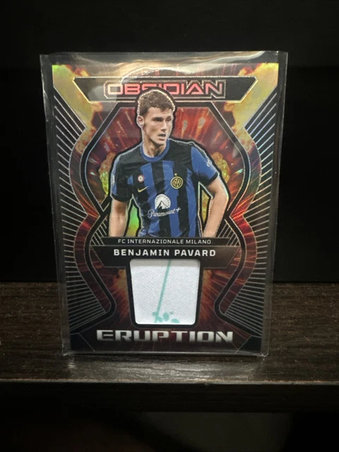 23-24 PANINI OBSIDIAN Eruption Relic Benjamin Pavard Purple 187/199 ...