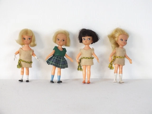 FOUR VINTAGE 1960'S Hasbro Dolly Darling Dolls £39.99 - PicClick UK