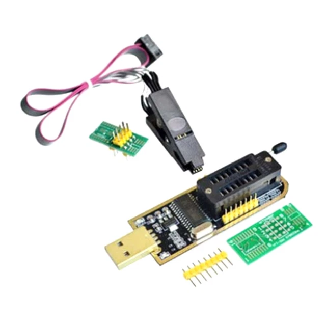 CH341A 24 25 Serie EEPROM Flash BIOS USB Programmiermodul + SOIC8 SOP8 ...