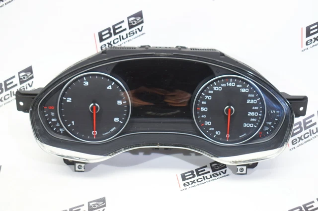 AUDI A6 4G instrument cluster panel insert FIS speedometer Bosch DIESEL ...