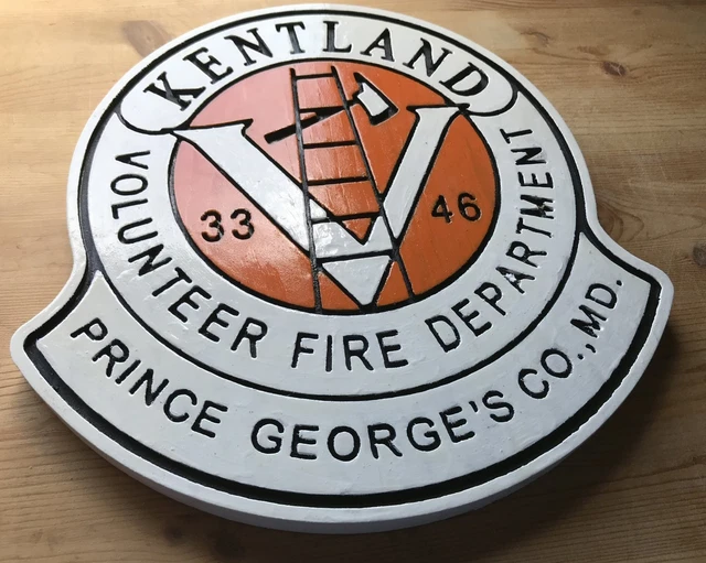 FIRE DEPARTMENT KENTLAND Volunteer 3D routed plaque sign EMS Custom ...