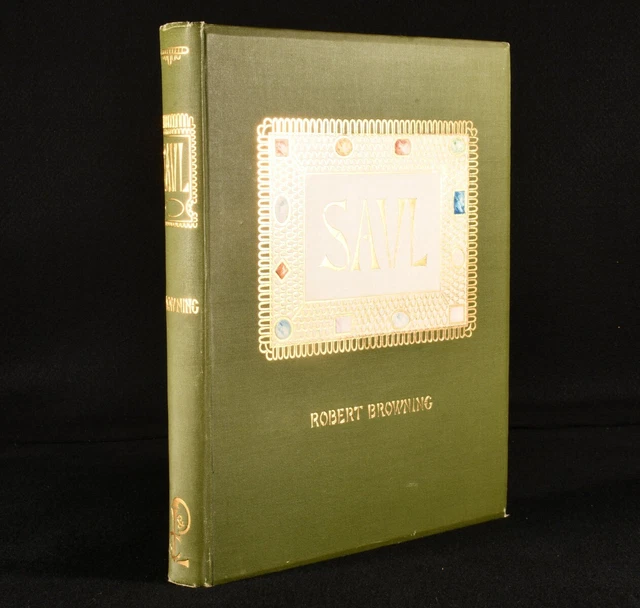 1890 SAUL ROBERT Browning Frank O Small Illustrated Poetry First Prang ...