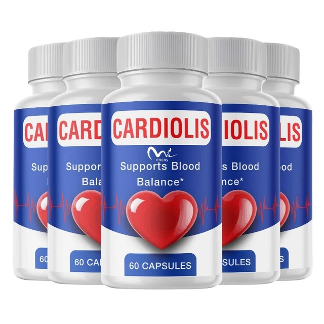 (5 PACK) CARDIOLIS Capsules – Natural Formula for Heart and Circulation ...