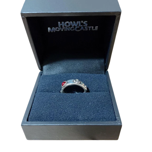 GHIBLI MUSEUM HOWL'S Moving Castle Ring No. 12 Silver Red Ring Japan ...