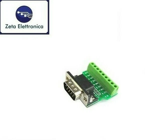 SPINA SERIALE DB9 Connettore Maschio Con Morsetti A Vite 9 Pin ...