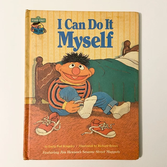 VINTAGE 1980 SESAME Street Book Club Ernie I Can Do It Myself Book $11. ...