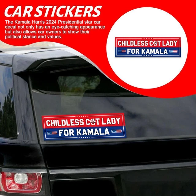 CAR STICKER 2024 Presidential Campaign Kamala Harris Collection ...