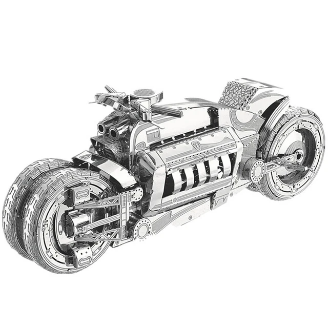 3D METAL MODEL Kit Motorcycle Assembly DIY Laser Cut Puzzle Adult Toys ...