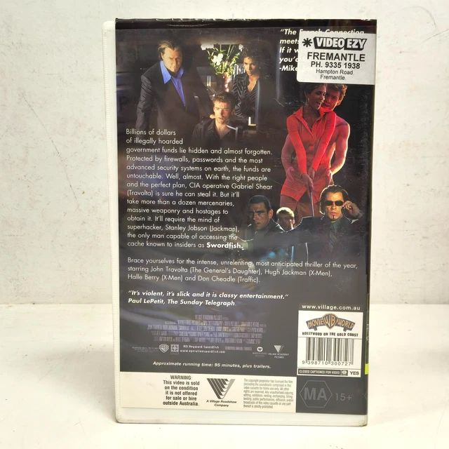 SWORD FISH - Big Box Ex Rental - VHS Tape $20.50 - PicClick AU