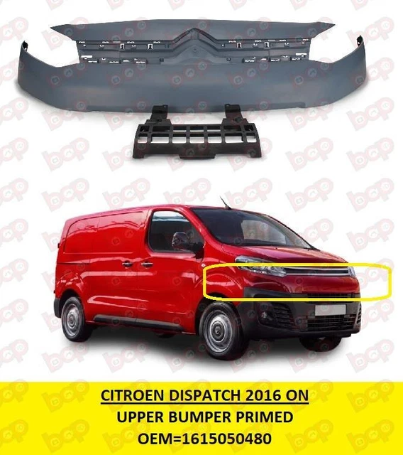 CITROEN DISPATCH 2016 On Front Bumper Upper Grille Primed Support ...