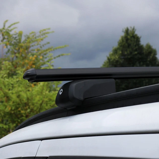 LAND ROVER DEFENDER 90 Black Cross Bars for Roof Rails £124.99 ...