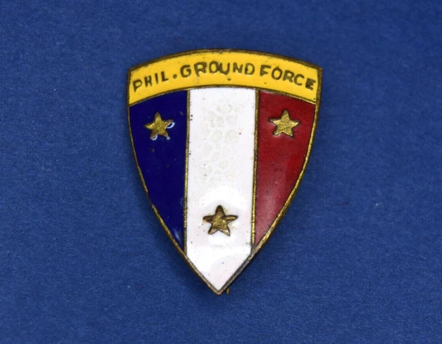 RARE AUTHENTIC WWII Philippine Ground Force Insignia DI DUI ...